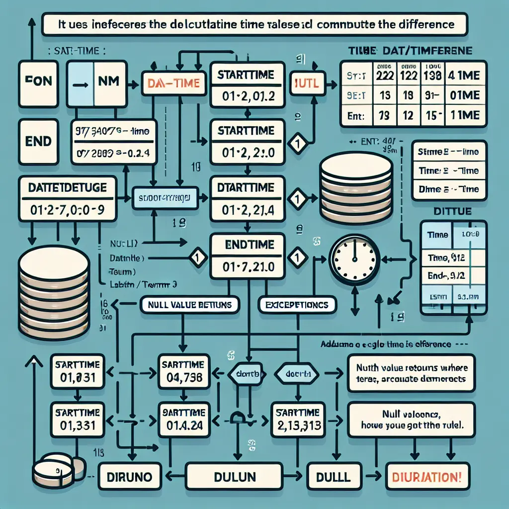 DateTimeDifference Function Calculate Date Time