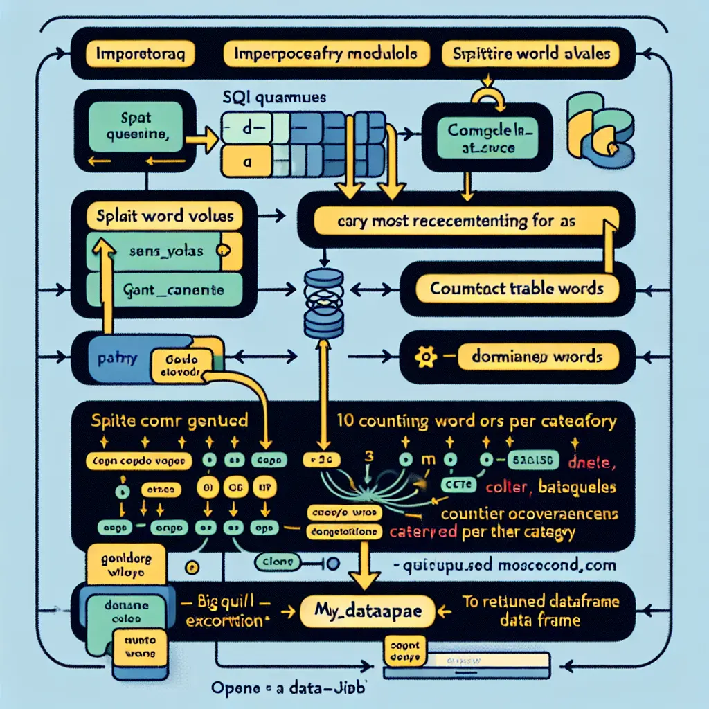 Analyzing Top Words in BigQuery Dataset Categories